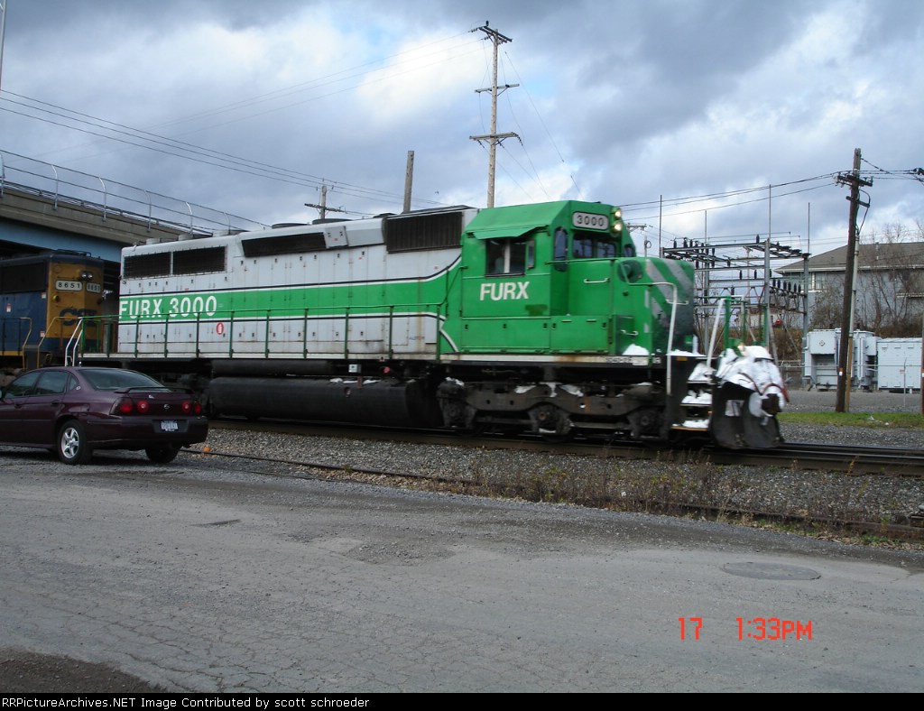 FURX 3000 leads Grain Train G398 EB on the #2 Track